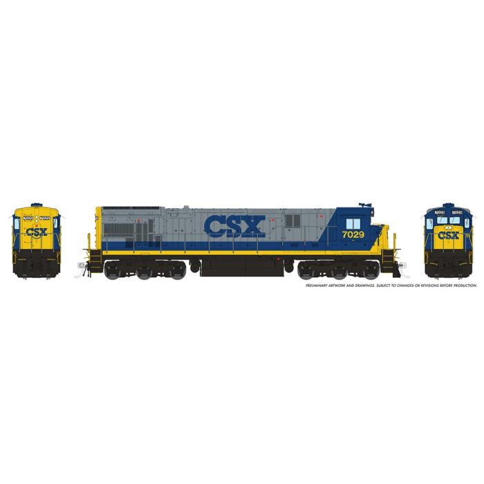 HO C30-7 (DC/DCC/Sound): CSX - YN2 Scheme: #7029 - Rapido Trains Inc.