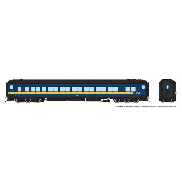 HO Balloon Top Coach: CN - Northern Alberta: #5099 - Rapido Trains Inc.