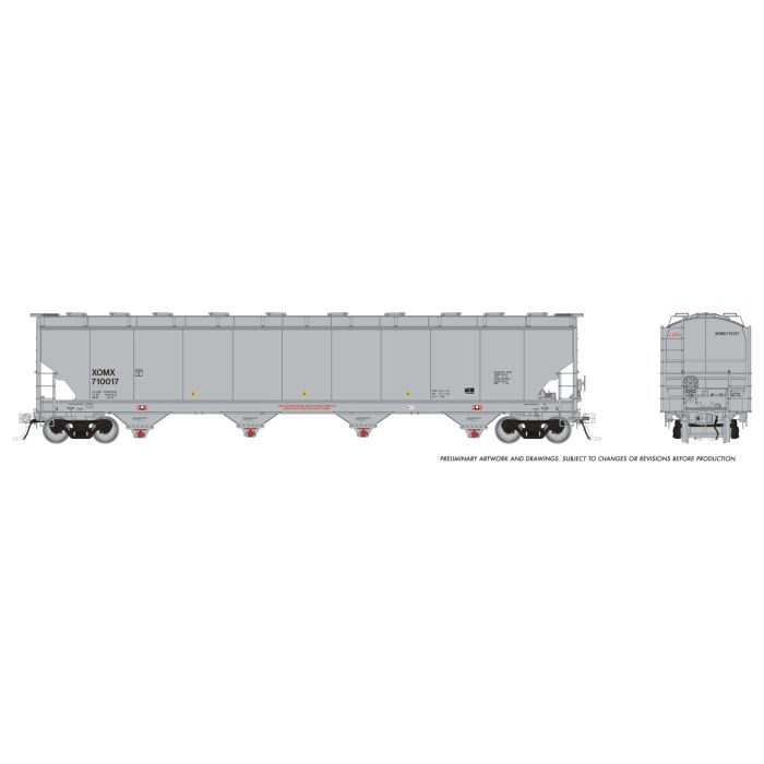 HO Trinity 6221cuft Covered Hopper: XOMX (Exxon-Mobil): Single Car ...