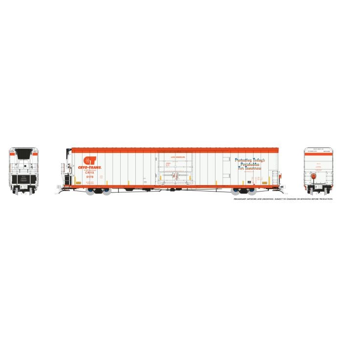 HO Greenbrier 7780cuft Reefer: Cryo-Trans: #5178 Los Angeles - Rapido ...