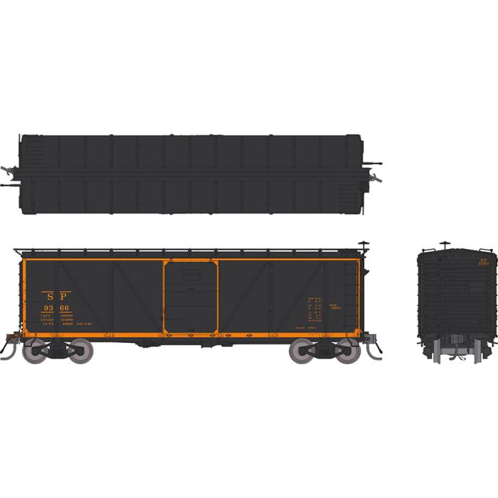 HO SP B-50-15 Boxcar: Overnight scheme - Rebuilt w/ Viking Roof: Single ...