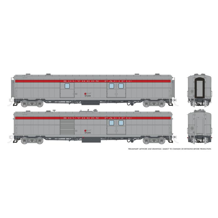HO Business Set: Econo Baggage + Power Car w/ Snd - Scarlet Stripe ...