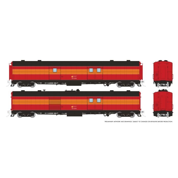 HO Business Set: Econo Baggage + Power Car w/ Snd - Daylight Scheme ...