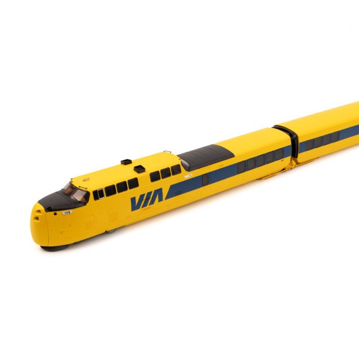 HO UAC TurboTrain (DC/DCC/Sound): VIA #2 - 5-Car Set: #149-204-259-229 ...