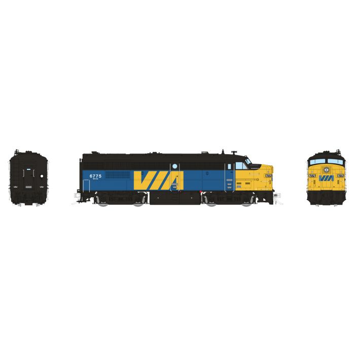 HO MLW FPA-4 (DC/DCC/Sound): VIA Rail Canada - Blue Logo: #6775 ...
