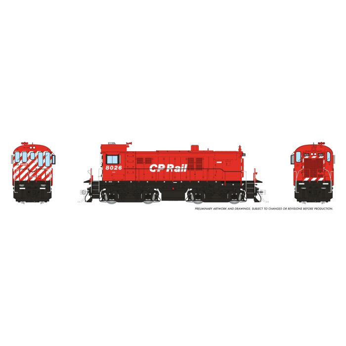 HO MLW RS-23 (DC/Silent): CP Rail - Action Red (8" w/ no Multimark ...
