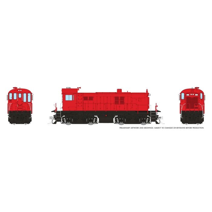 HO MLW RS-23 (DC/DCC/Sound): Industrial Red - Rapido Trains Inc.
