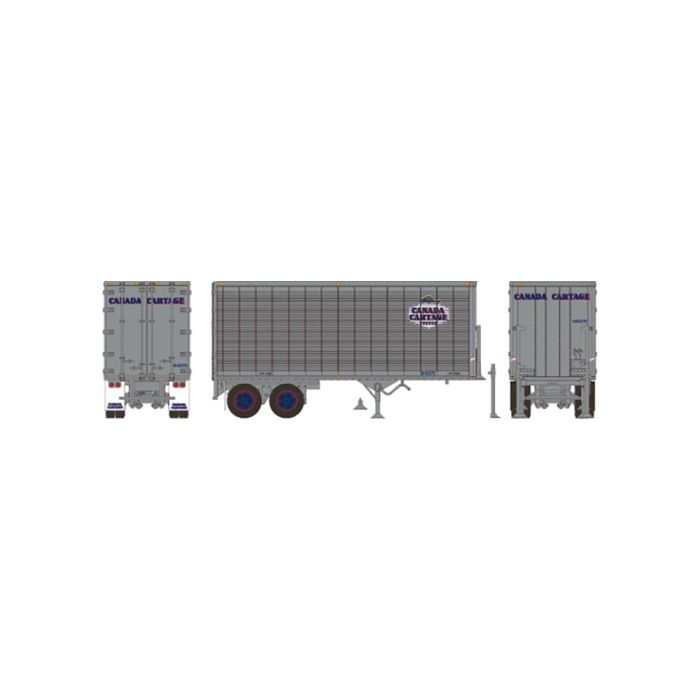 HO 26' Can-Car Dry Van Trailer: Canada Cartage: #8H0375 - Rapido Trains ...