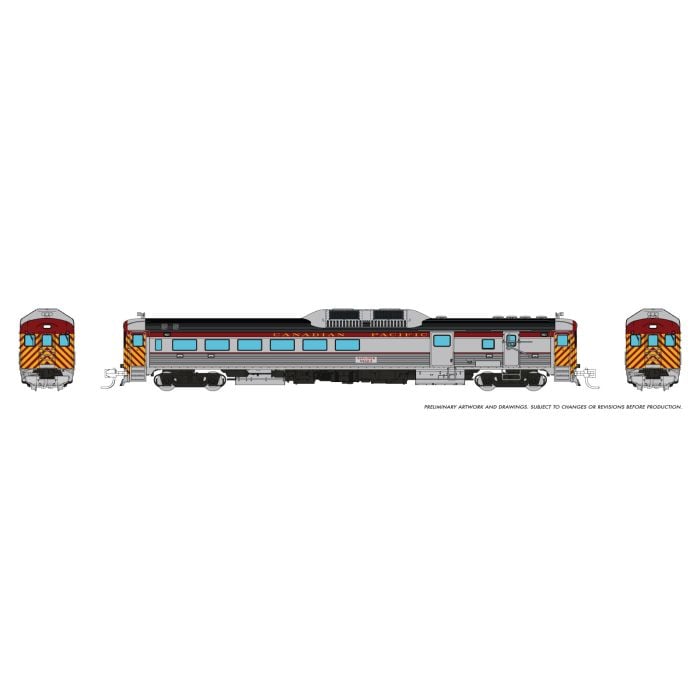 N Budd RDC-3 (Ph 1) (DC/Silent): Canadian Pacific - Maroon: #9023 ...