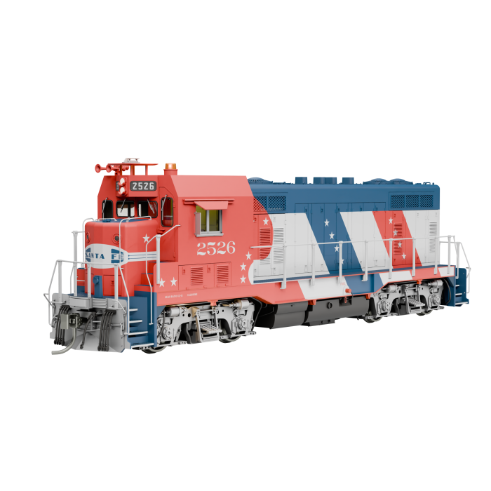 HO ATSF CF7 w/ Square Cab (DC/Silent): AT&SF - Bicentennial: #2526 ...