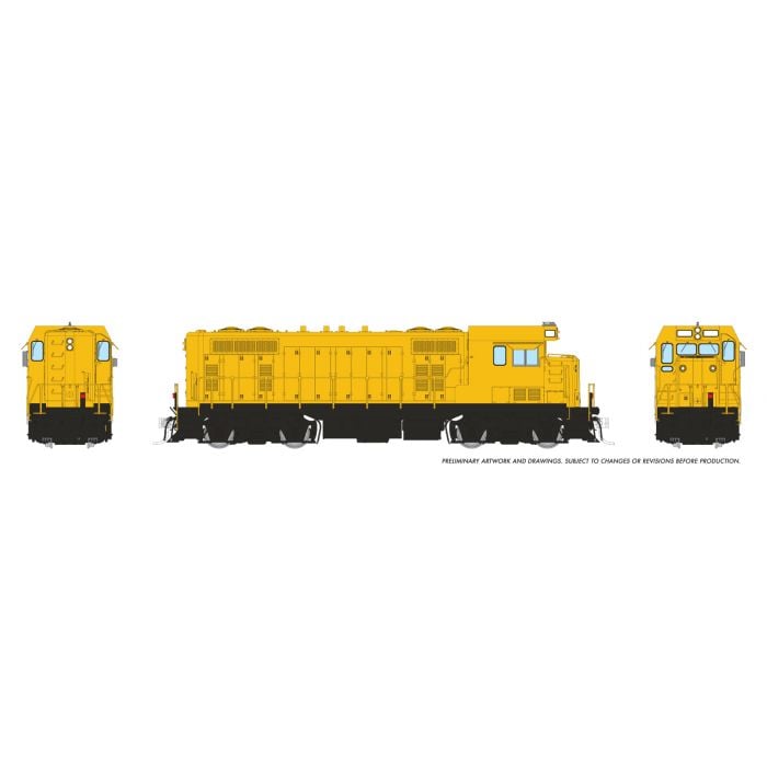 HO ATSF CF7 w/ Square Cab (DC/Silent): Painted, Yellow - Rapido Trains Inc.