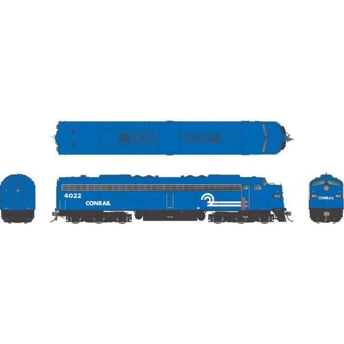 HO EMD E8A (DC/DCC/Sound): Conrail - Blue Scheme: #4022 - Rapido Trains ...