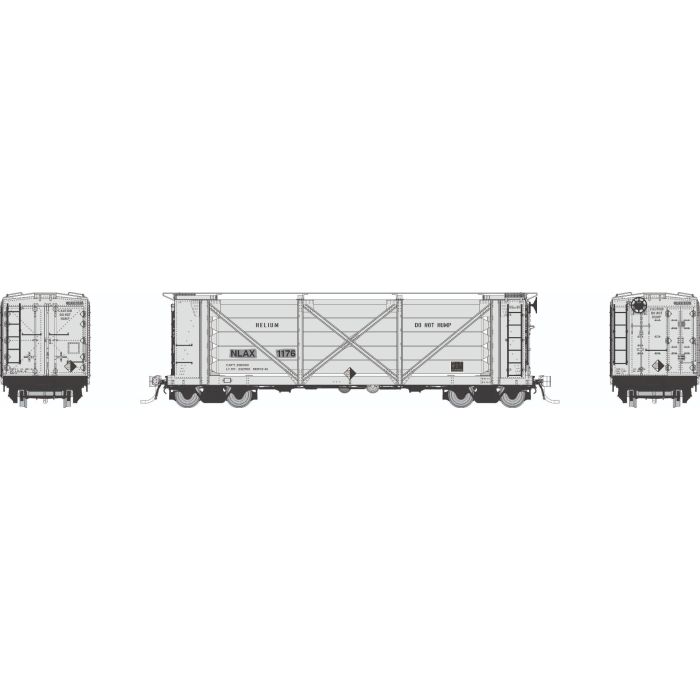 HO ACF Helium Car: NASA (NLAX) - All-Silver Scheme: 6-Pack - Rapido ...