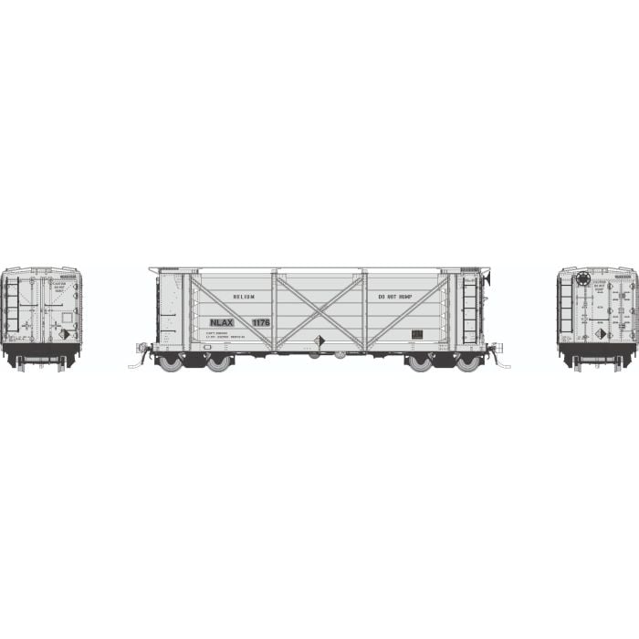 HO ACF Helium Car: NASA (NLAX) - All-Silver Scheme: Single Car - Rapido ...