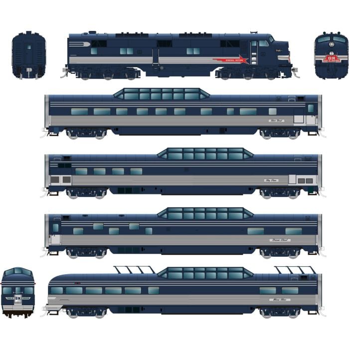HO EMD Train of Tomorrow (DC/Silent): Train of Tomorrow Set - Rapido ...