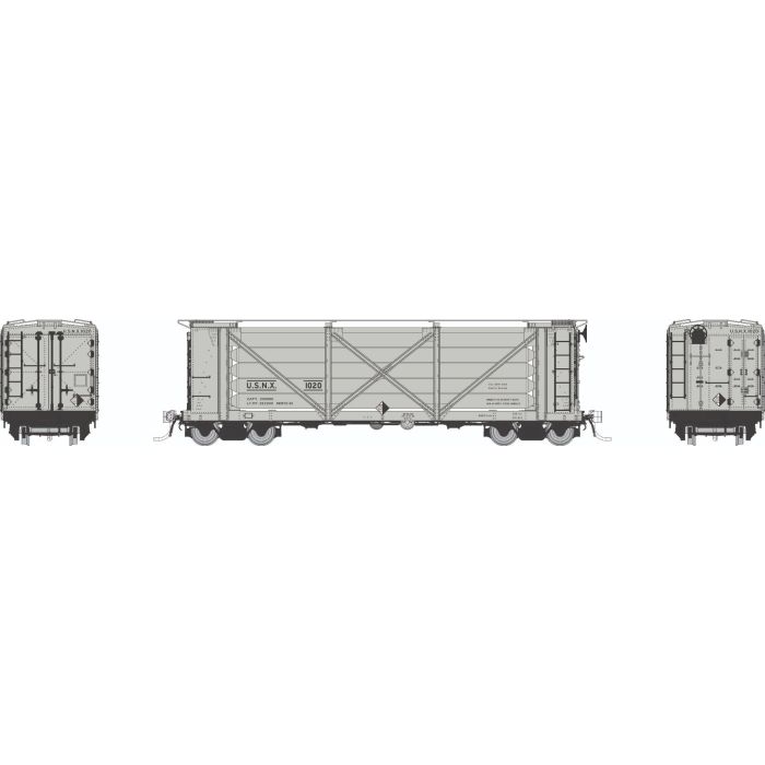 HO ACF Helium Car: US Navy (USNX) - All-Silver Scheme: 6-Pack - Rapido ...