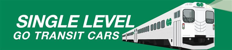 Single Level GO Cars - Passenger Cars - HO scale - Rapido Trains Inc.